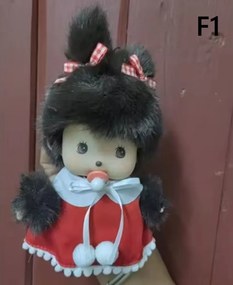 Panenka Monchhichi (mix barev) MONČIČÁK Varianta: F1 červená
