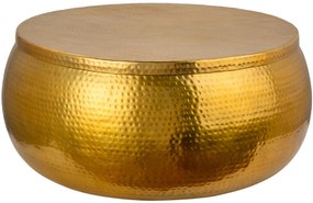 OnaDnes -20% Moebel Living Zlatý kovový konferenční stolek Cuvre 70cm