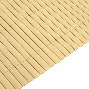 Oboustranný zahradní plot 110 x 400 cm žlutý 317158