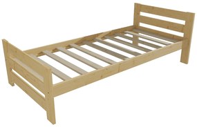 Vomaks Jednolůžková postel VMK005D Rozměr: 100 x 200 cm, Barva: surové dřevo