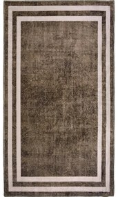 Hnědý pratelný koberec běhoun 200x80 cm - Vitaus