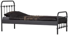 OnaDnes -20% Hoorns Černá kovová postel Messie 90 x 200 cm