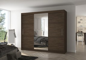 ADRK Furniture Posuvná skříň s zrcadlem DENIS 250 ADRK-SW-DEN-CH-250