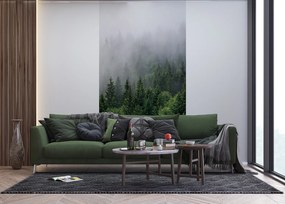 Vliesová fototapeta na zed' Vrcholky Stromů v Mlze | 150 x 270 cm | DFT2P2543
