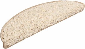 Schodové rohože 30 ks 56 x 17 x 3 cm krémové, půlkulaté 3365803