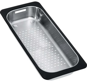Franke - Odkapávací miska pro dřezy, 183x433x64 mm, nerez/černý plast 112.0175.520