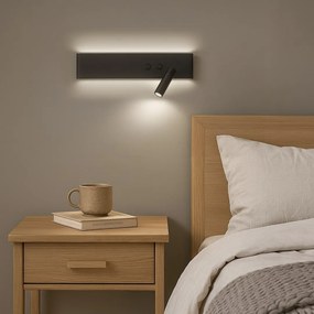 Nástěnné LED svítidlo Resort R, 1x LED 10+3w, 4000k, (možnost polohování), b
