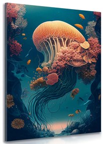 Obraz surrealistická medúza Varianta: 60x90