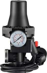 Tlakový spínač pro domácí vodárnu Wiltec SKD-3 – 230 V, 10 bar, černá (51248)