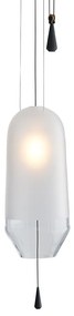 Skleněné designové svítidlo Limpid Light S Délka kabelu: 3500 mm, Sklo: Transparentní, Stmívání: Stmívatelné DALI