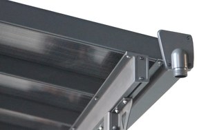 ROJA BRUCE H pergola - ŠEDÝ polykarbonát
