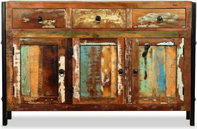 Příborník masivní recyklované dřevo 120 x 35 x 76 cm 243984