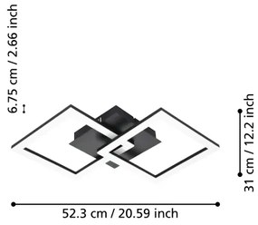 Eglo 900316 - LED Stmívatelné stropní svítidlo PARANDAY-Z LED/21,5W/230V
