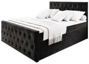 Expedo Čalouněná postel boxspring FENDI, 160x200, casablanca 16 + topper