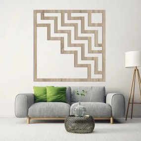 Geometrická dřevěná dekorace na zeď | Moderní design | SENTOP HDF0397-A