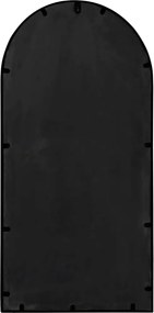 Zrcadlo černé 90 x 45 cm železo do interiéru 3093518