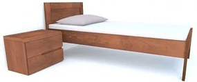 Postel Postelia TRIO Buk 80x200 - Dřevěná postel z bukového masivu je jednolůžko s rozměry: 90 x 200 cm nebo 80 x 200 cm
