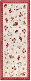 Villeroy & Boch Koberec běhoun Toy's delight se střiženým vlasem 106217 Red, Multicolor, 80x200, červená, obývací pokoj