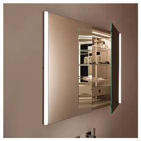 Emco Select - Vestavěná LED podsvícená zrcadlová skříňka 800 mm bez Bluetooth, zrcadlová 949705011