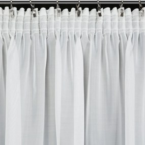 ZÁCLONA NA PÁSCE LUCY 400X150 CM BÍLÁ