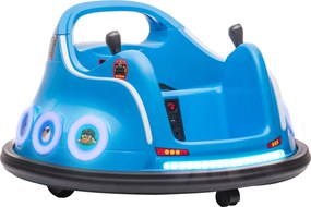 AIYAPLAY 12V Dětské bumper auto s 2.4G dálkovým ovládáním, elektrické bumper s hudbou a světly, 0.9-1.9 mph, elektrické auto pro děti s 360° otáčením,