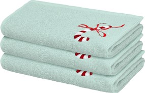 Livarno® Froté ručník, 50 x 100 cm / Froté ručník pro hosty, 30 x 50, 450 g/m², 3 kusy (3x, zelená)