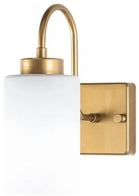 Nástěnné svítidlo v bílé a zlaté barvě ø 10 cm Duzsuz – Opviq lights