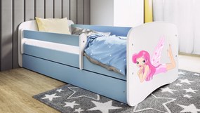 Dětská postel Babydreams víla s křídly modrá