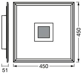Ledvance- LED RGBW Stmívatelné stropní svítidlo SMART+ PLANON LED/24W/230V Wi-Fi