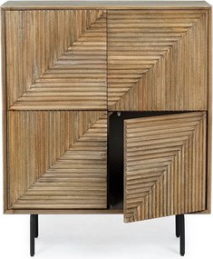 Skříňka z mangového dřeva v přírodní barvě 92x110x40 cm Darsey – Bizzotto