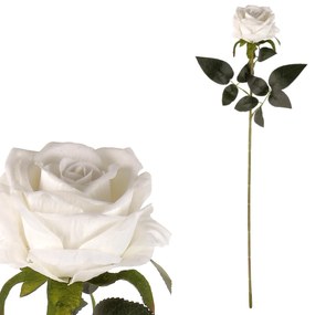 Růže, barva bílá, samet KN6110 WT