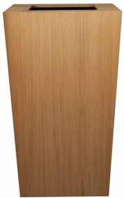 Dřevěný samozavlažovací květináč NATURA, vysoký, více variant - Hobby Flower Barva: středně tmavý dub