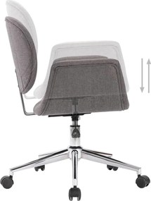 vidaXL Otočná kancelářská židle textil [3054828] Barva: Bílá