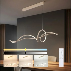 BRILAGI - LED Stmív. lustr na lanku SIGNATURE LED/55W/230V 120x23 cm béžová + DO