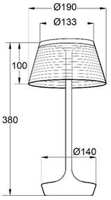 Aluminor La Petite Lampe LED stolní lampa, červená
