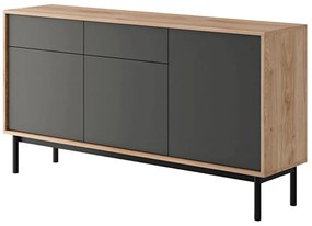 Tempo Kondela Komoda BERGEN BK154, dub jaskson hickory/grafit