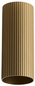 Minimalistické bodové svítidlo Lucas Ribbed Tube 20 bronzová