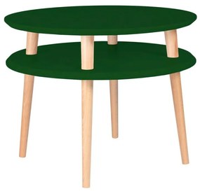 Tmavě zelený konferenční stolek Ragaba Ufo, ⌀ 57 cm