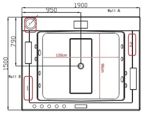 BPS-koupelny Hydromasážní vana HYD-KA914WH 190x150 BÍLÁ s ohřevem vody