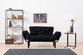 Atelier del Sofa 2-místná pohovka Nitta - Black, Černá