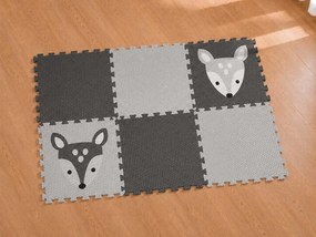 Dětská pěnová puzzle podlaha z 6 dílů KOLOUŠEK