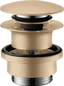 HANSGROHE Hansgrohe, odtoková souprava Push-Open pro umyvadlové a bidetové baterie, kartáčovaný bronz, HAN-50100140