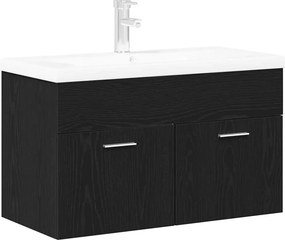 Koupelnová skříň Černý dub 90 x 38,5 x 46 cm Kompozitní dřevo 3333136