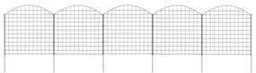 Obloukový zahradní plot 77,5 x 78,5 cm zelený 146103