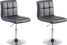 Sada 2 ks relaxační křeslo Palma V2 umělá kůže – černá