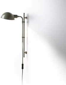 Marset A641-025 Funiculí A, nástěnná lampa nadčasového designu, 1xE14, šedá RAL 7003, výška 49,2cm