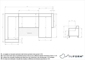 Béžová rozkládací/s úložným prostorem rohová pohovka (levý roh/do "U") Classy Sophie – Miuform