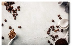 Obraz Různé Druhy Kávy Nedostatek Nedostatek Přírodní plátno 30x20