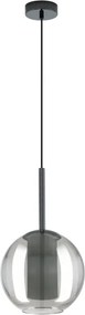 Eglo 97633 - Lustr na lanku TINDARI 1xE27/60W/230V kouřová černá