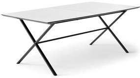 Rozkládací jídelní stůl s bílou deskou a přídavnou deskou 90x165 cm Meza – Hammel Furniture